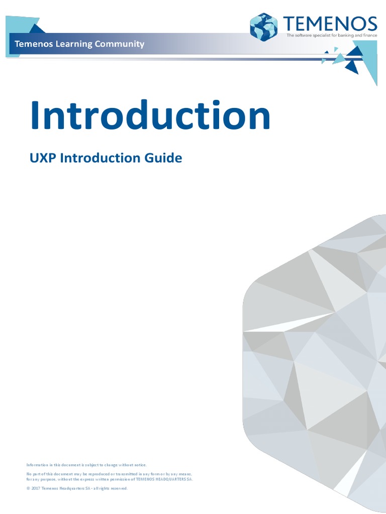 UXP6.2 FEAtures 5.1 Introduction | PDF | Web Application | Cloud Computing