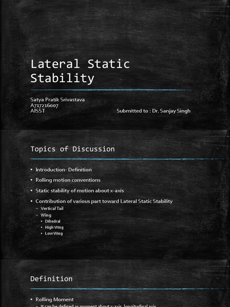 Lateral Static Stability | PDF | Spaceflight Technologies | Flight