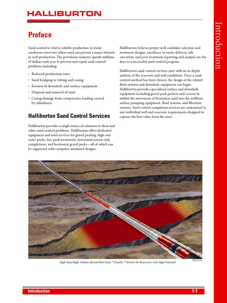Preface: Halliburton Sand Control Services | PDF | Hydraulic Fracturing ...