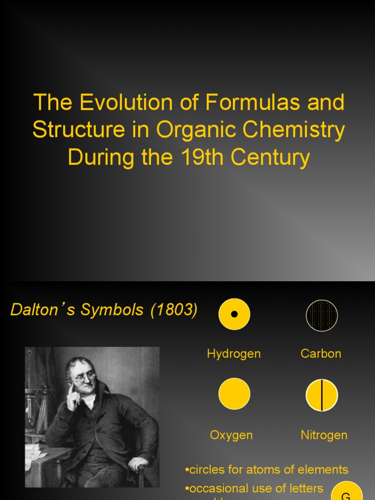 The Evolution of Formulas and Structure in Organic Chemistry During The ...