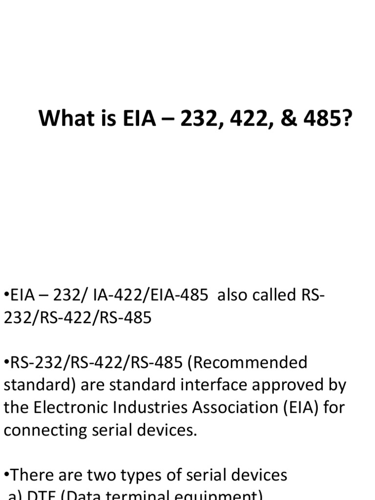 Eia 232 422 486 | PDF | Data Transmission | Telecommunications