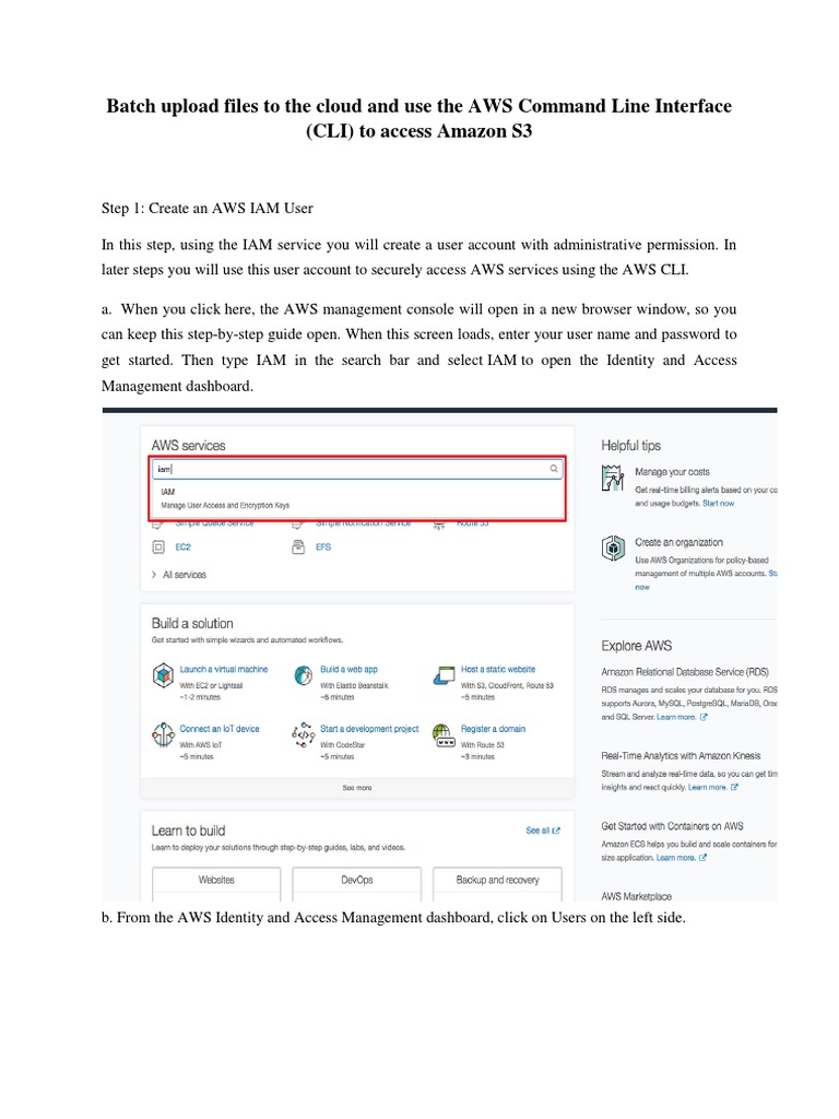 Practical | PDF | Command Line Interface | Amazon Web Services