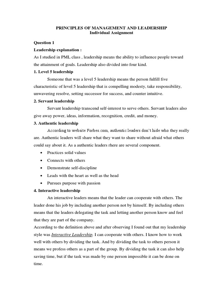 Principles of Management and Leadership | PDF | Negotiation | Leadership