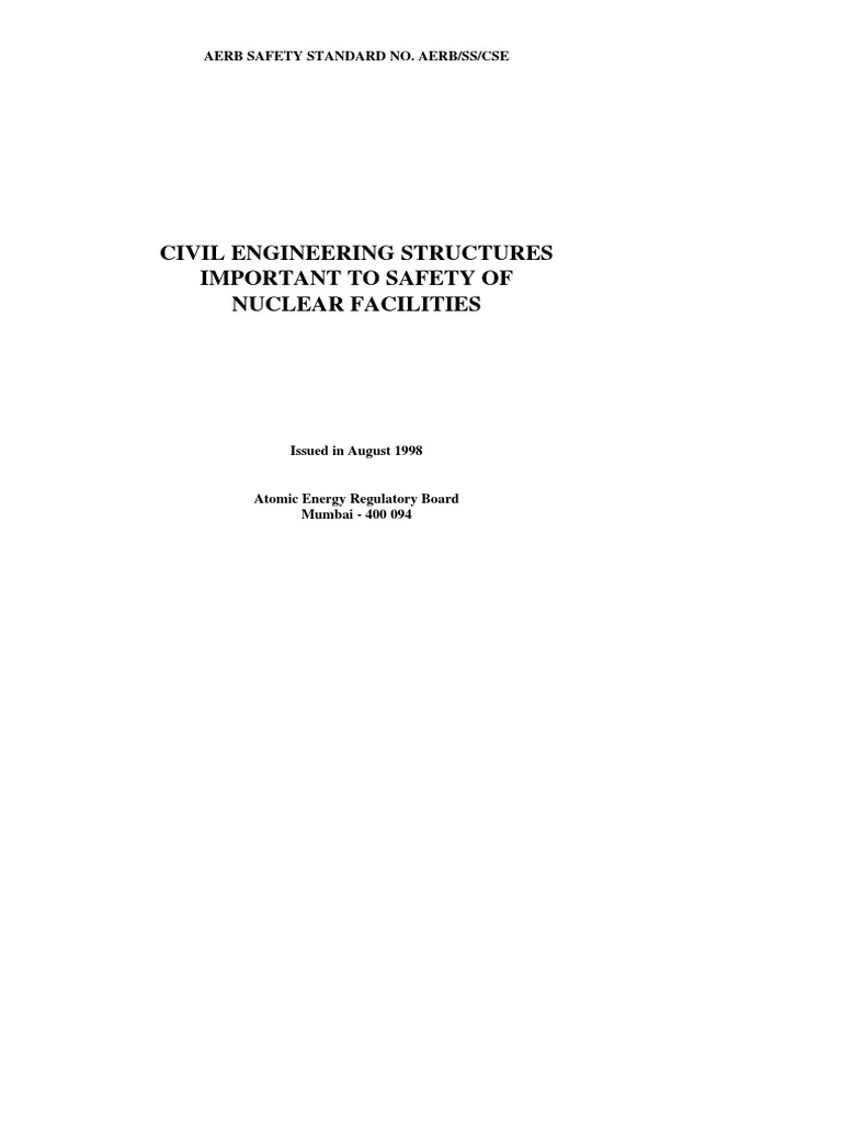 Ss-Cse - Civil Engineering Structures | PDF | Nuclear Safety And ...