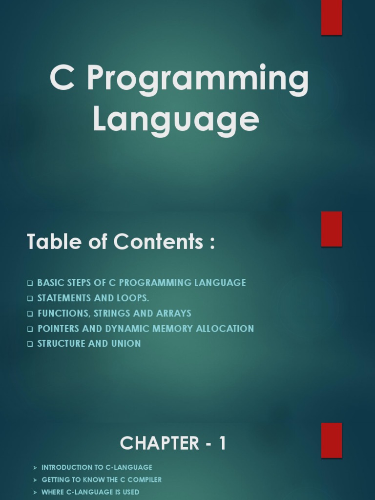 C Programming Language | PDF | C (Programming Language) | Pointer ...
