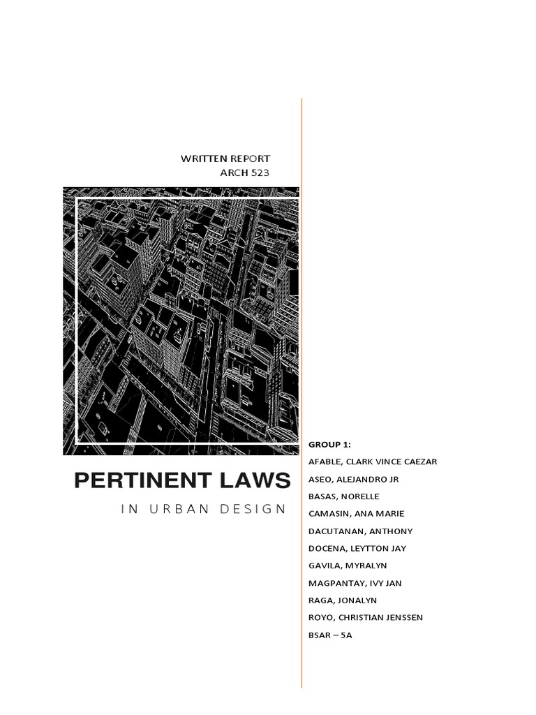 Pertinent Laws in Urban Design | PDF | Squatting | Public Housing
