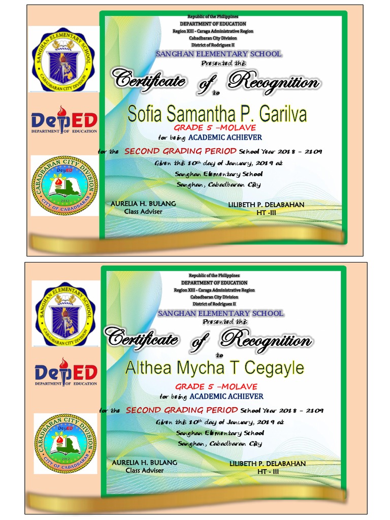 Certificate For Achievers | PDF