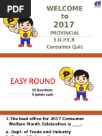 Consumer Rights & DTI Programs Quiz | PDF | Poison | Economies
