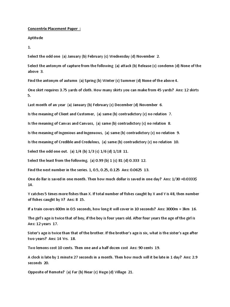 Aptitude and Technical Assessment for Placement: A Comprehensive ...