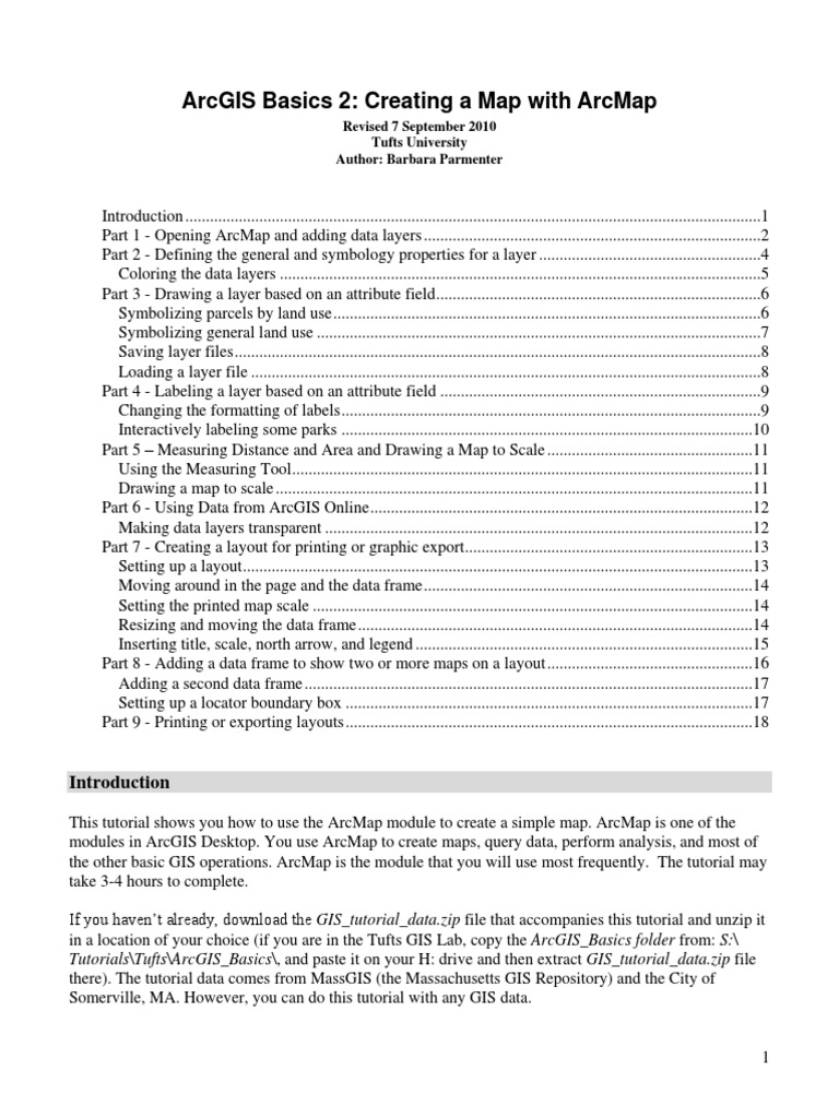 ArcMap Tutorial: Create Maps | PDF | Arc Gis | Page Layout