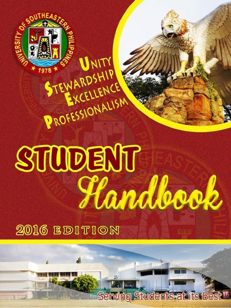 USeP Student Handbook 2015 | PDF | Behavior Modification | Academia