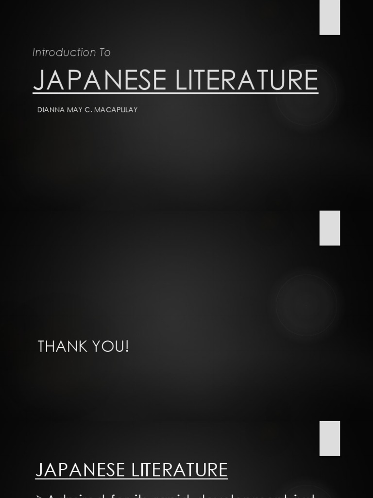 Introduction To Japanese Literature | PDF