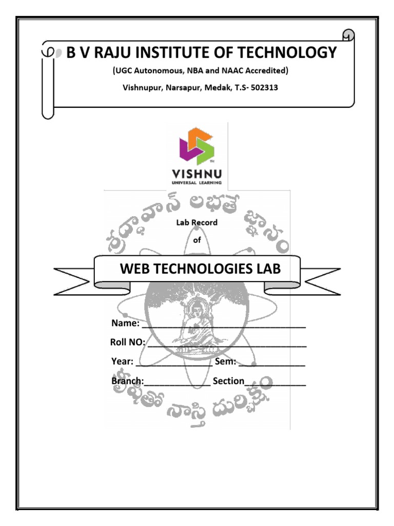 WT Lab Record-Final PDF | PDF | Java Servlet | Hypertext