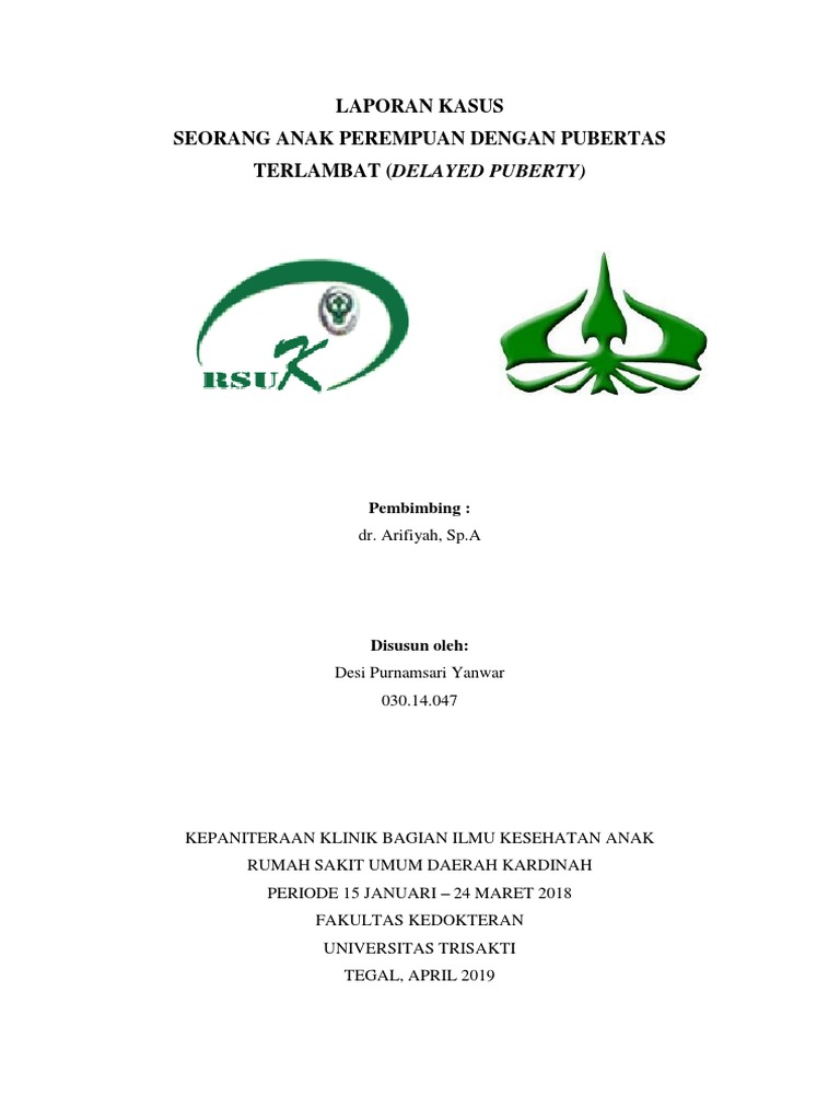 Case 4 Delayed Puberty Pdf