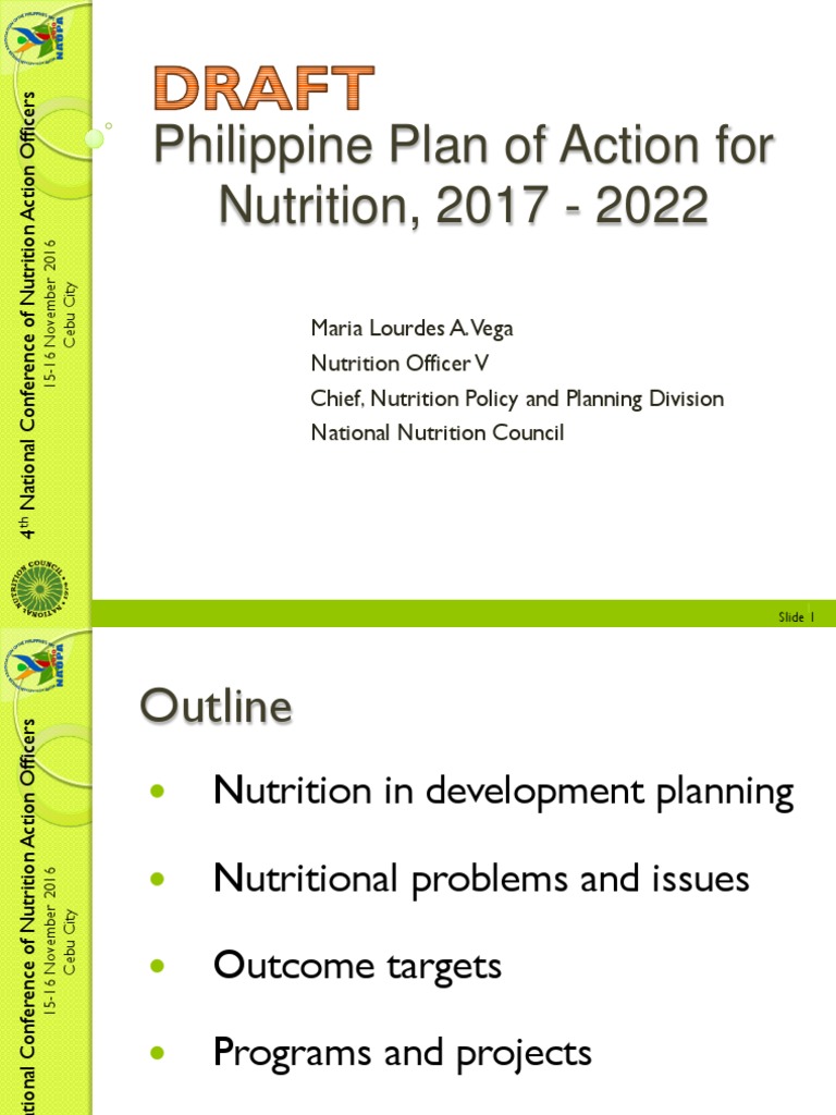 Plan of Action Nutrition | PDF | Nutrition | Diet & Nutrition
