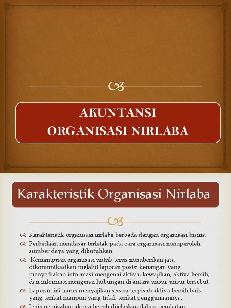 Akuntansi untuk Organisasi Nirlaba | PDF