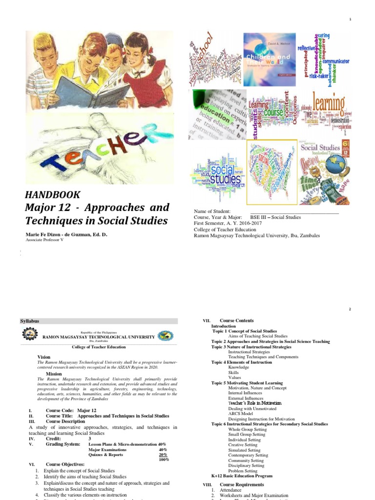 Social Studies Teaching Techniques Handbook | PDF | Social Science ...