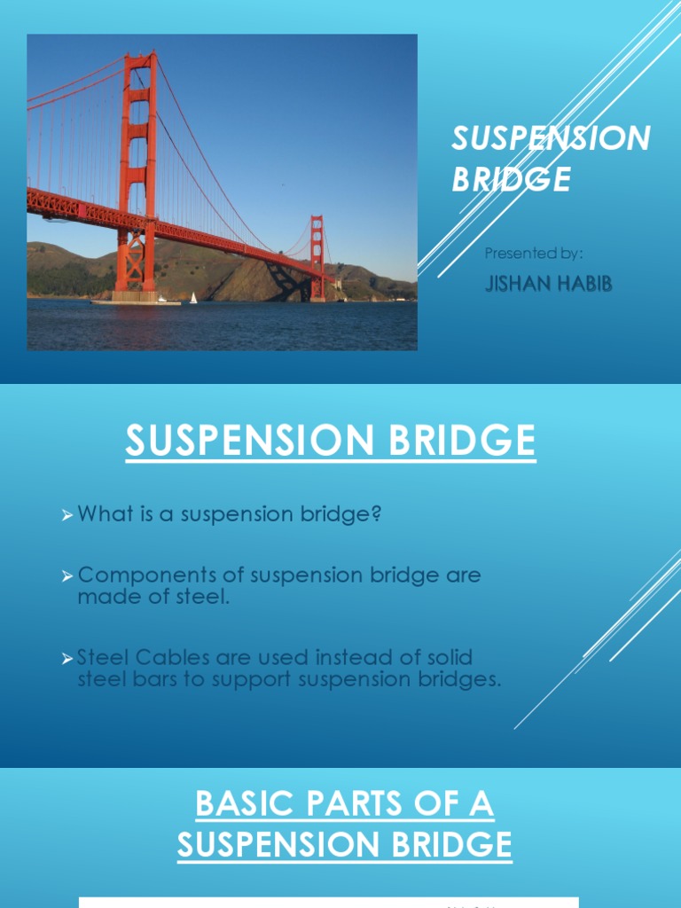 Suspention Bridge | PDF | Bridge | Civil Engineering