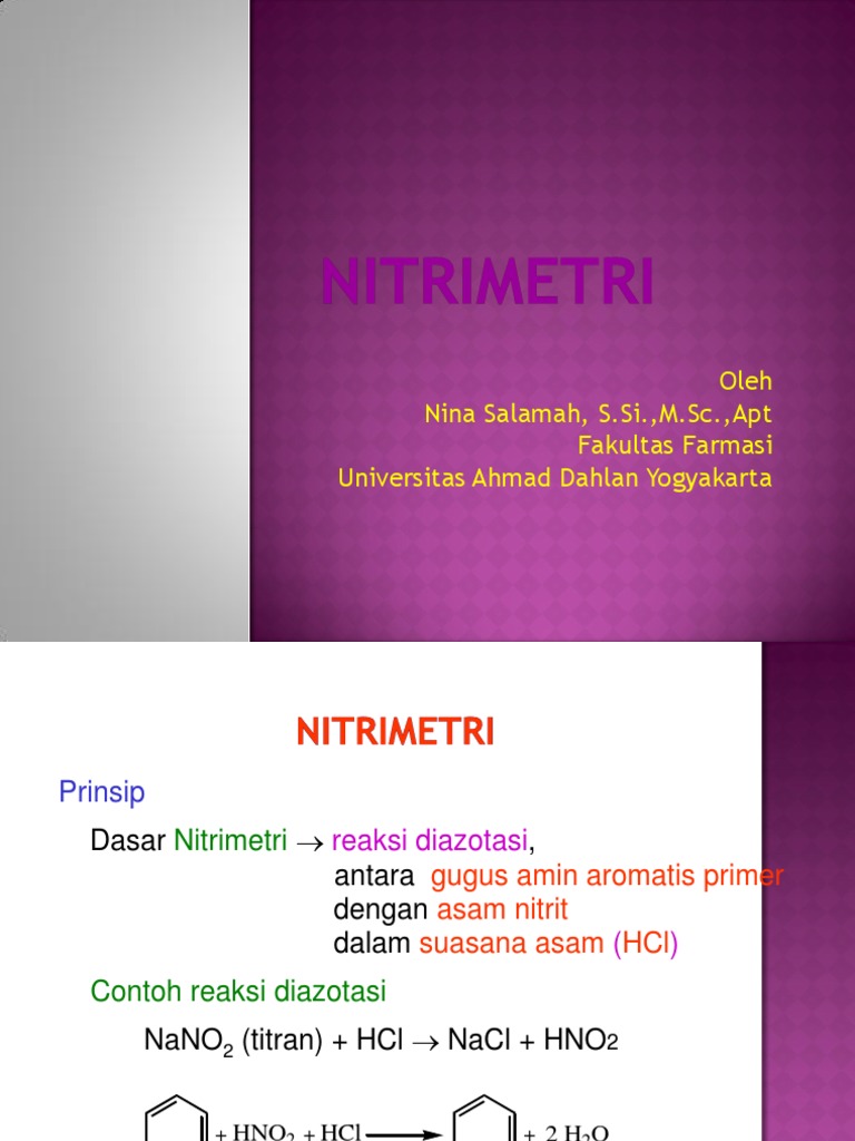 Nitrimetri | PDF