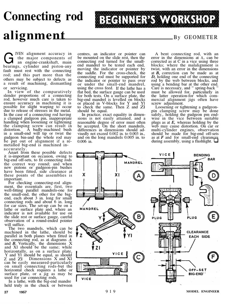 2927-Connecting Rod Alignment | PDF | Manufactured Goods | Machines
