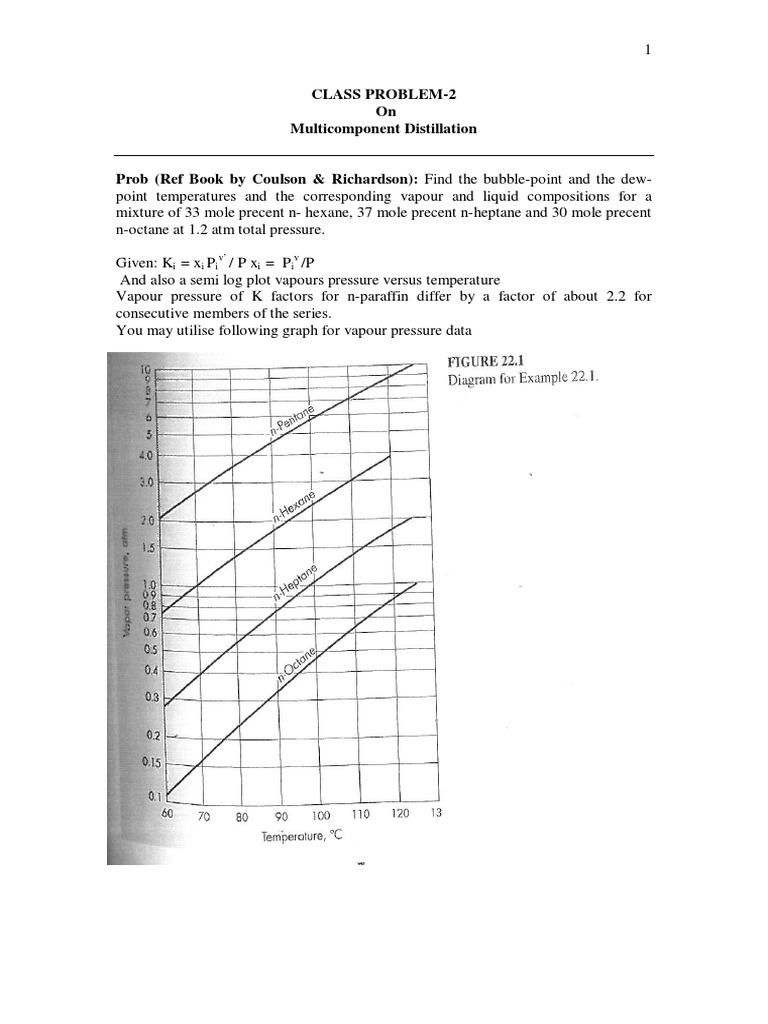 Multicomponent Distillation Analysis | PDF