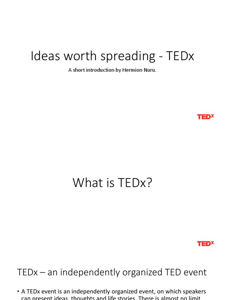 Organizing a TEDx Event at School: Benefits for Students, the Community ...