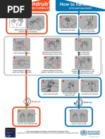 Hand Rub Steps for Hygiene | PDF | Hand | Hand Washing