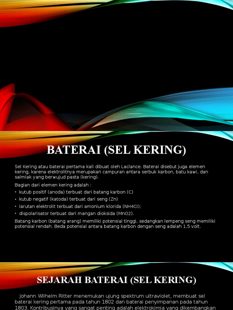 Kimia Sel Kering | PDF