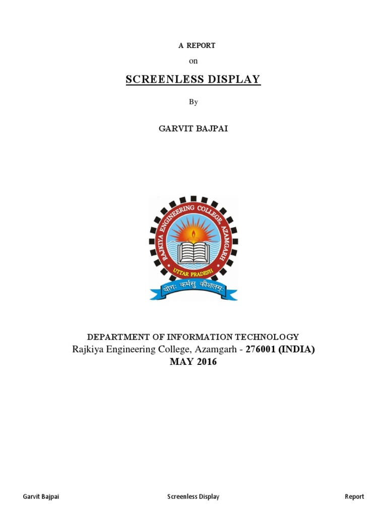 Screenless Display Contents PDF | PDF | Stereoscopy | Computer Monitor
