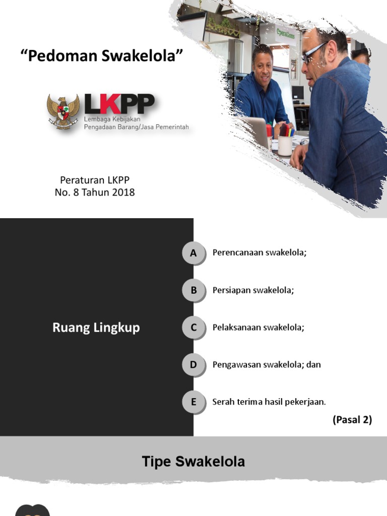 Pedoman Swakelola LKPP 2018 | PDF | Hukum