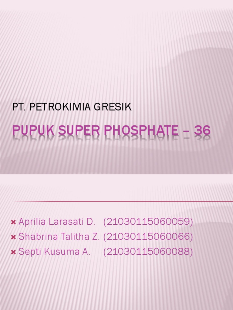 SP - 36 PT Petrokimia Gresik | PDF