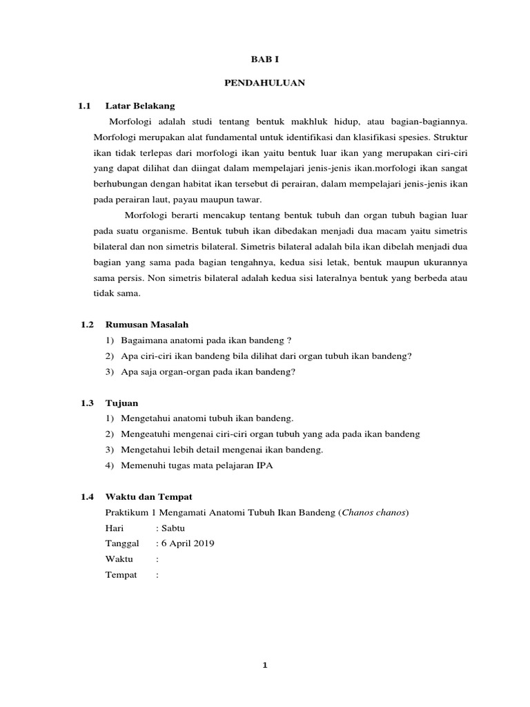 Makalah Ikan Bandeng | PDF