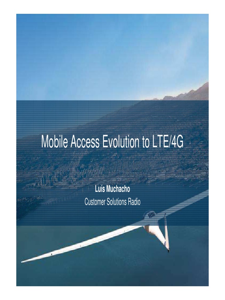 Mobile Access Evolution To LTE-4G PDF | PDF | 4 G | High Speed Packet Access