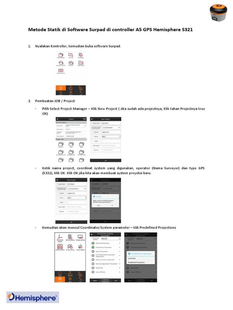 Manual Statik GNSS Hemisphere | PDF | Bisnis
