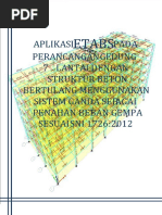 Aplikasi Perencanaan Gedung Dengan ETABS | PDF