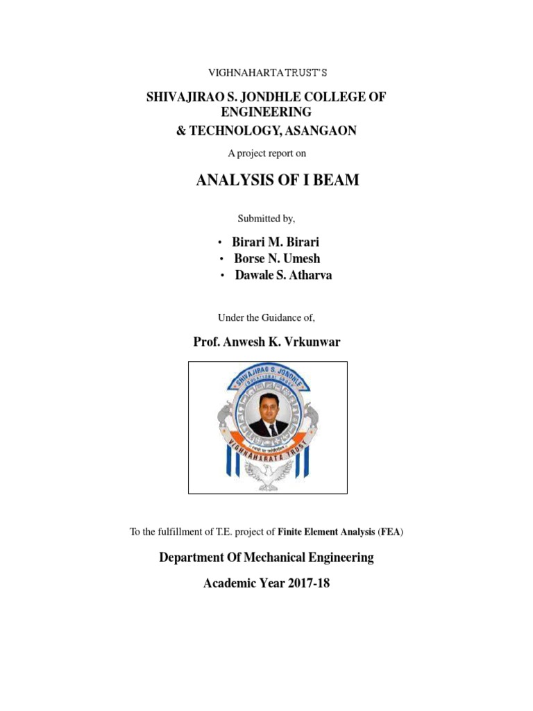 FEA REPORT Ultimate | PDF | Finite Element Method | Structural Analysis