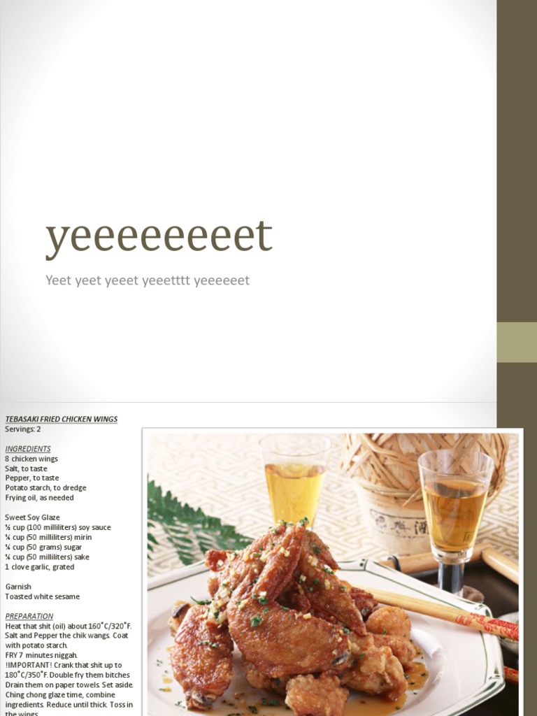 Yeeeeeeeet: Yeet Yeet Yeeet Yeeetttt Yeeeeeet | PDF | Food Ingredients ...