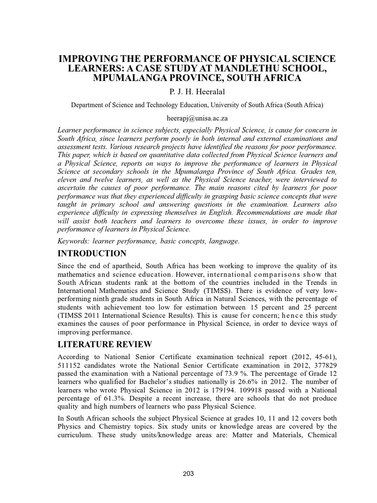 Enhancing Physical Science Learner Performance | PDF | Constructivism ...