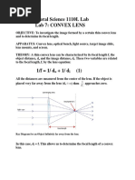 ISC Class 12 Physics Practicals | PDF | Lens (Optics) | Quantity