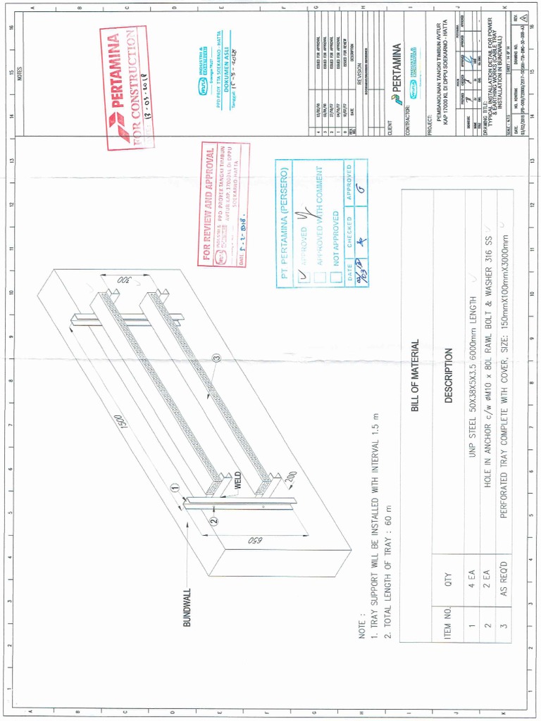 Cable Tray Dengan UNP | PDF