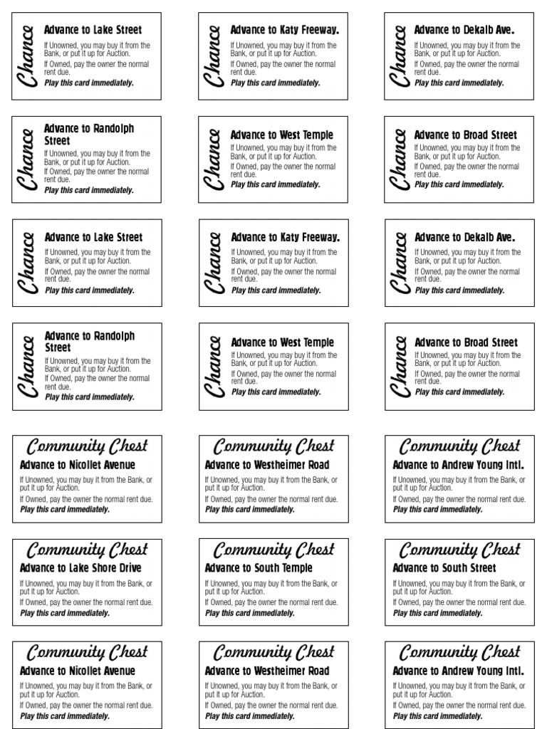 Ultimate Monopoly Action Cards Addon by Chadws-D7lh0ss | PDF | Leisure ...