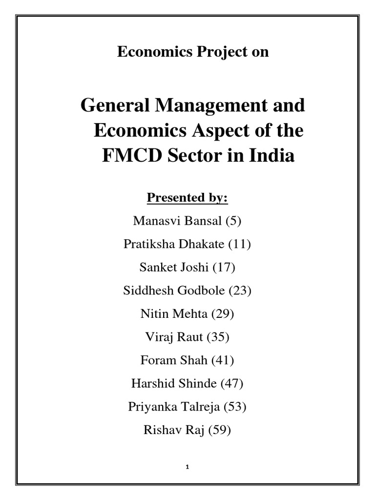 FMCD Sector in India Analysis | PDF | Home Appliance | Tariff