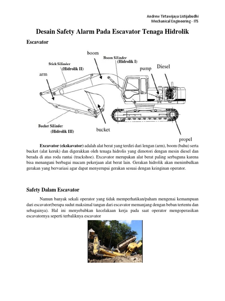 Desain Safety Alarm Excavator | PDF