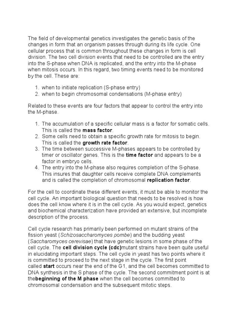 Life Cycle | PDF | Mitosis | Cell Cycle