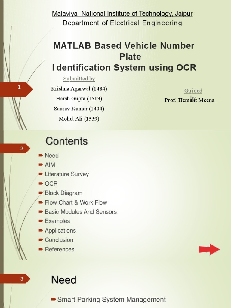 Number Plate Recognition Using Ocr | PDF