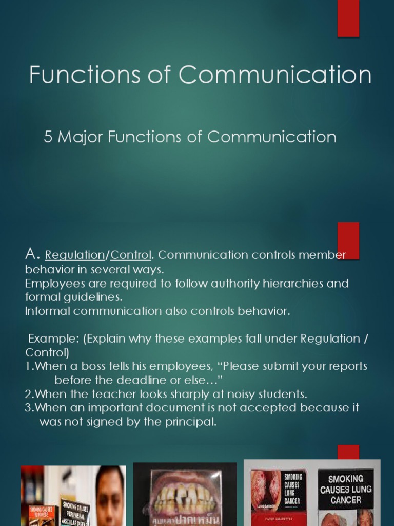 Functions of Communication | PDF | Motivation | Motivational