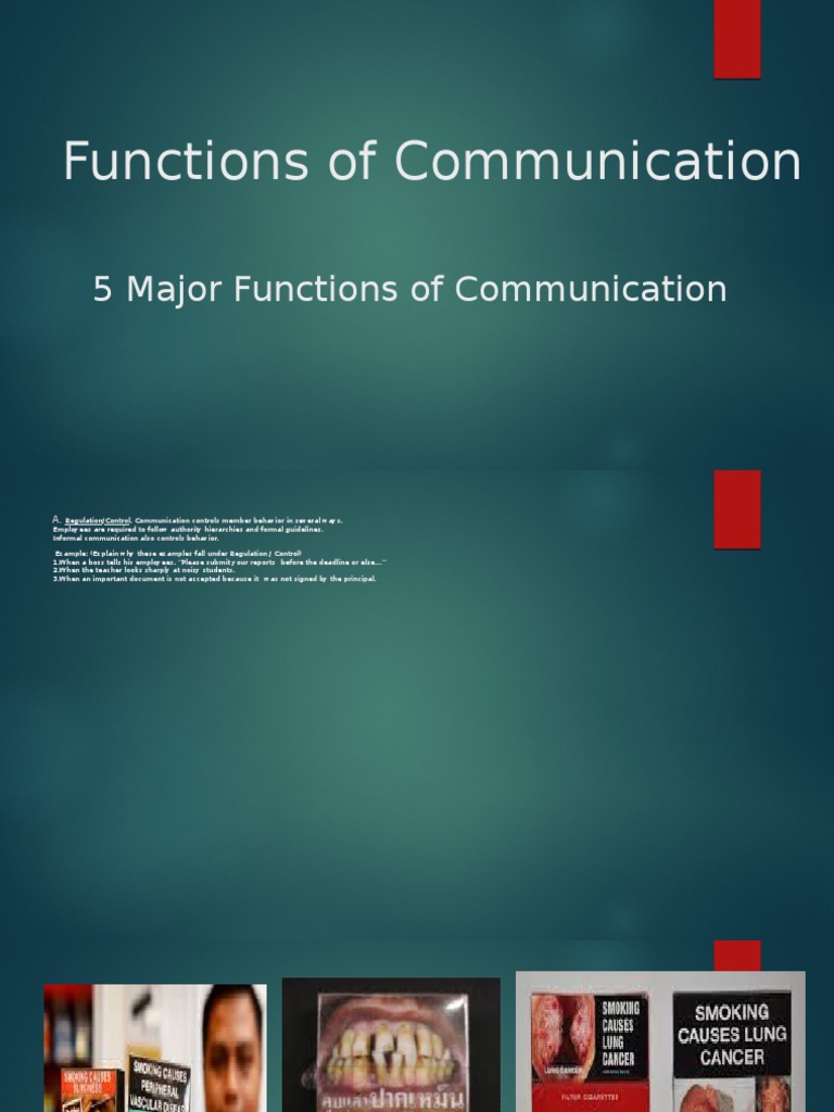Functions of Communication | PDF | Motivation | Motivational