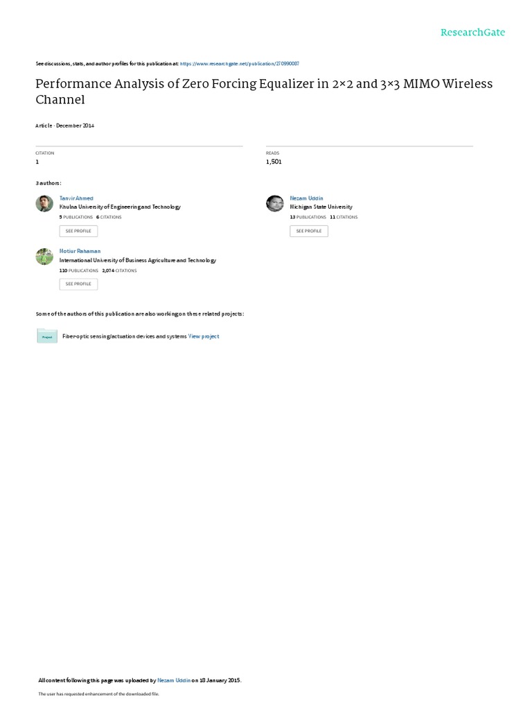 Mimo PDF | PDF | Mimo | Networks