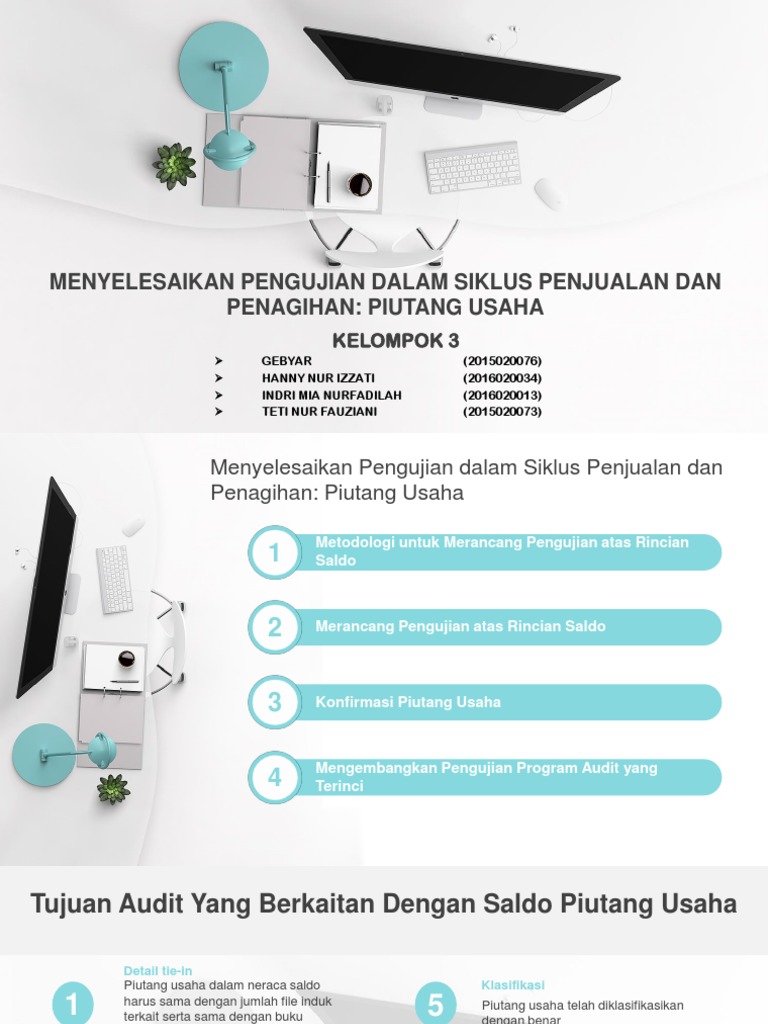 Menyelesaikan Pengujian Dalam Siklus Penjualan Dan Penagihan: Piutang ...