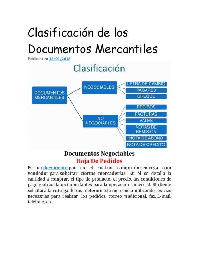 Clasificación de Los Documentos | PDF | Cheque | Pagaré